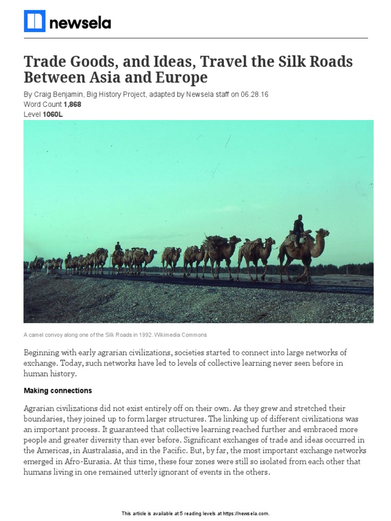 The Silk Road | PDF | Silk Road | Civilization