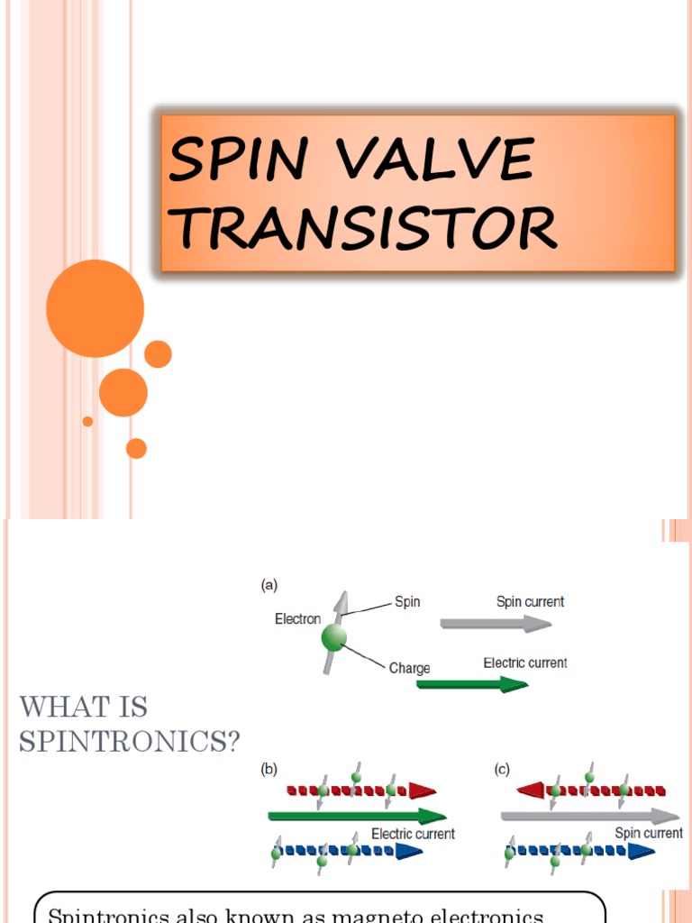 Spin Valve Transistor | PDF | Semiconductors | Transistor