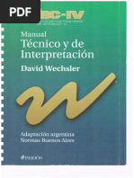 Manual de Aplicación WISC IV | PDF