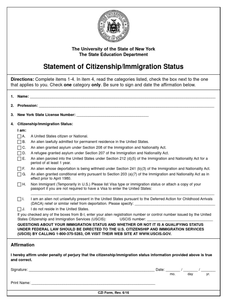 Citizenship-Immigration Status 2016 | PDF | Alien (Law) | Immigration ...