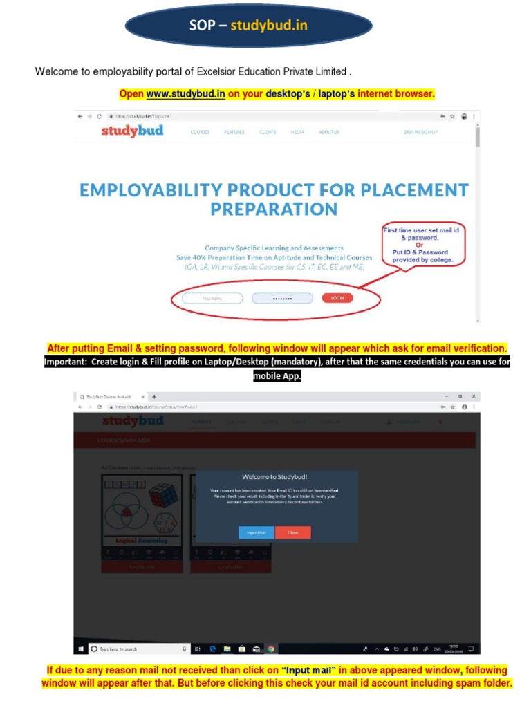 StudyBud Portal: Setup & Features Guide | PDF | Question | Computing