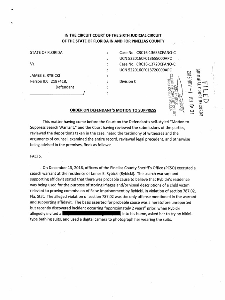 Order Granting | PDF | Probable Cause | Search Warrant