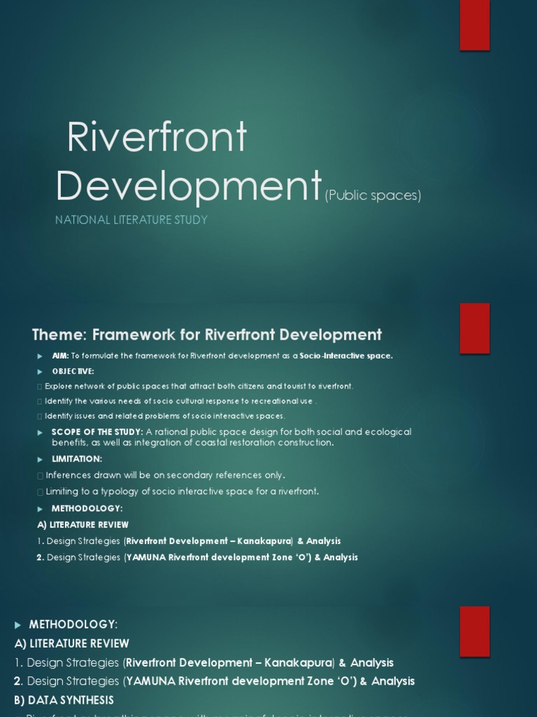 Riverfront Development: (Public Spaces) | PDF | Parks | Nature
