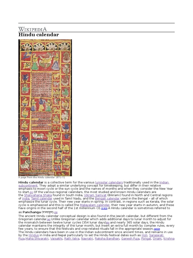Tamil Hindu Calendar | PDF | Calendar | Ancient Astronomy