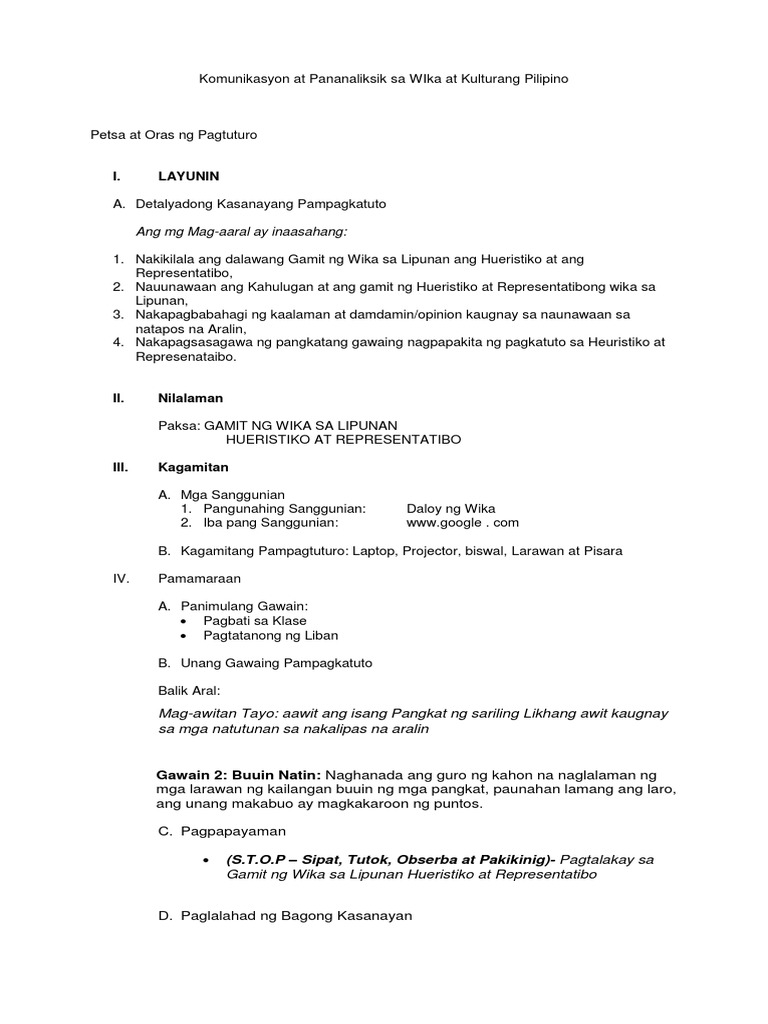 Unang Obserbasyon | PDF