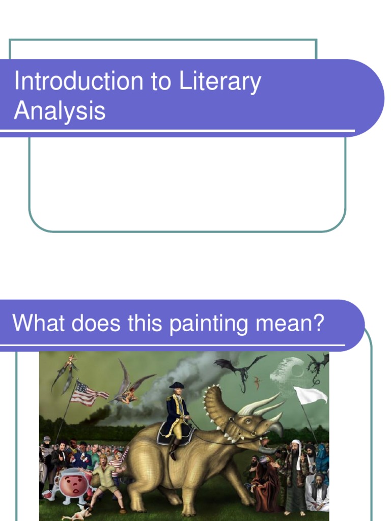 Intro to Literary Analysis | PDF
