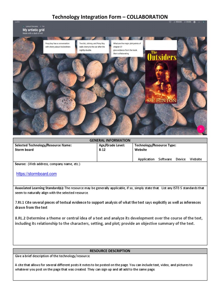 Technology Integration Template-Collaboration-6 | PDF | Learning ...