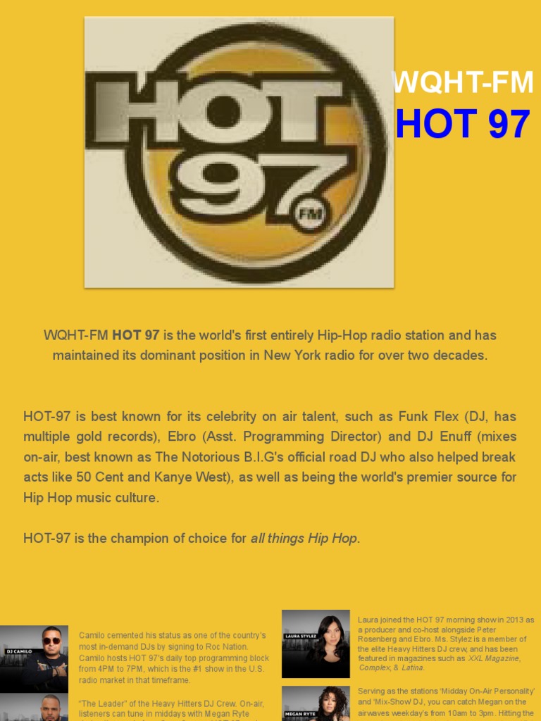 WQHT-FM Hot 97 | PDF | Hip Hop | Musical Subcultures