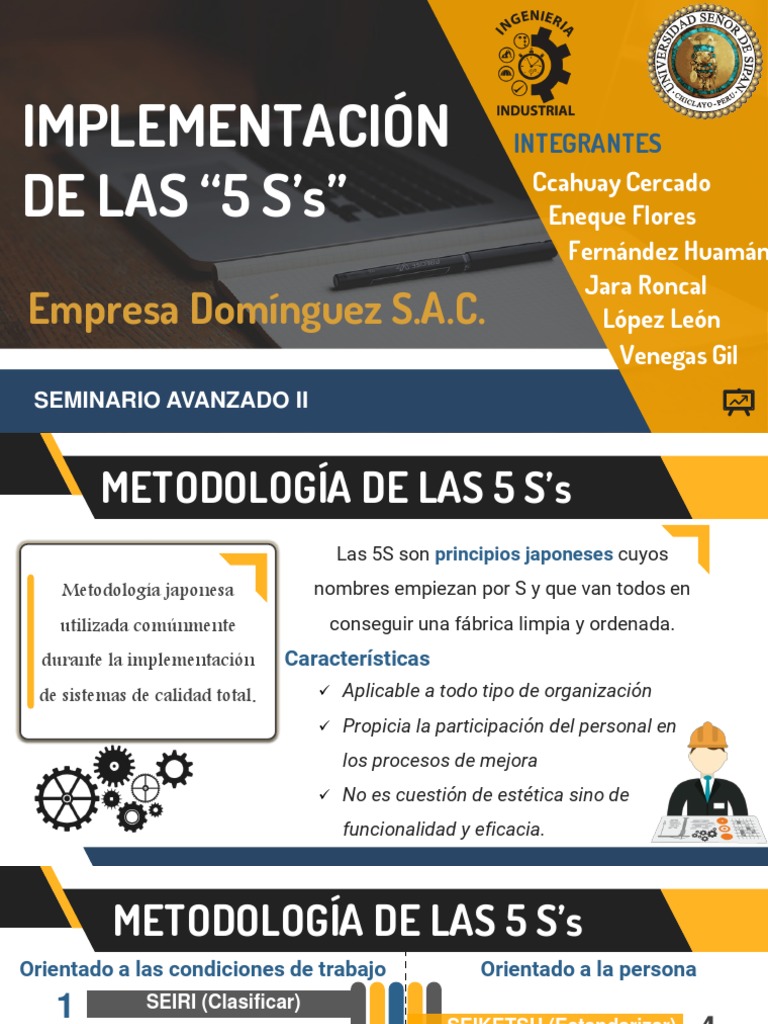 Implementación DE LAS “5 S’s”: Empresa Domínguez S.A.C | Residuos ...
