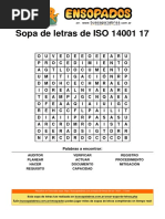 Sopa de Letras: Seguridad y Salud Laboral | PDF