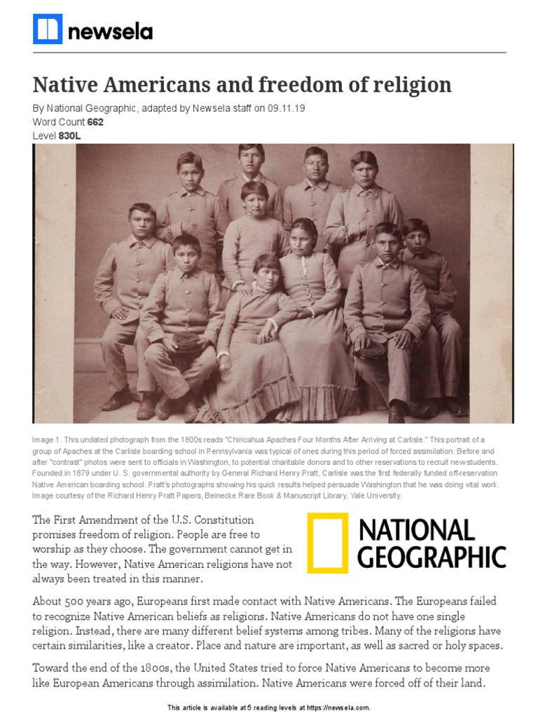 Natgeo-Native-Americans-Freedom-Religion-53480-Article Only | PDF | The ...