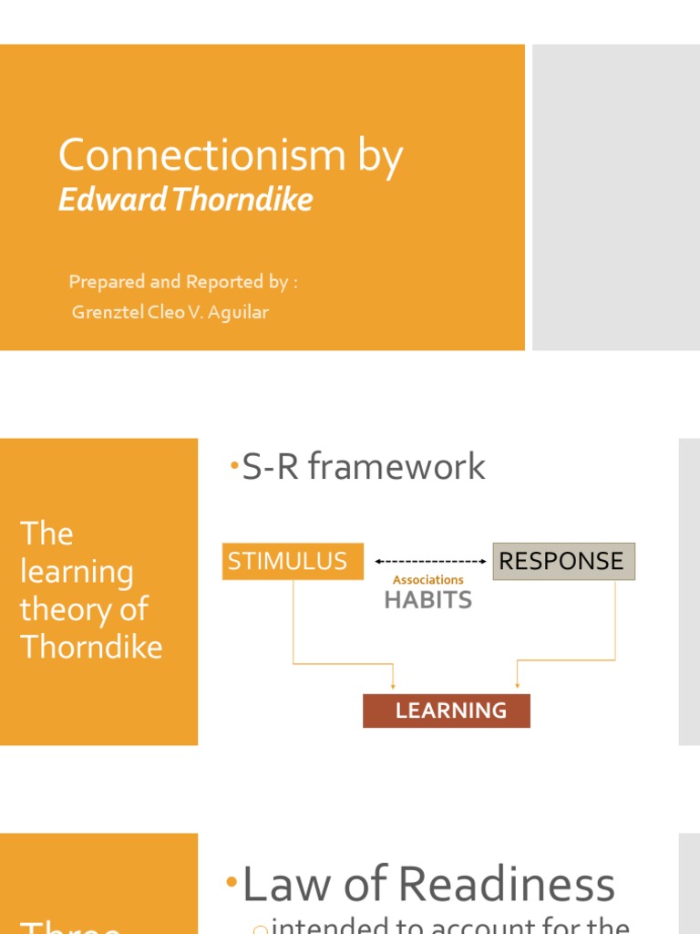 Thorndike's Connectionism Theory Explained | PDF
