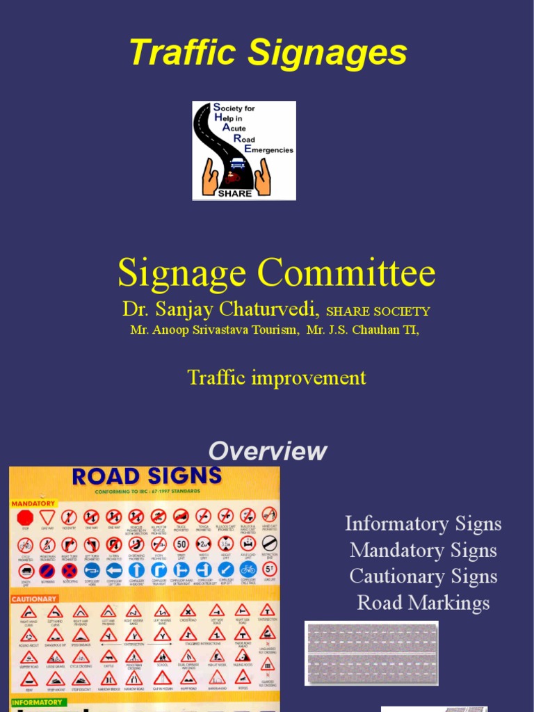 Traffic Signages: Signage Committee | PDF | South Asia