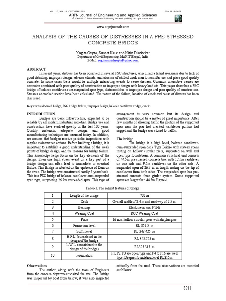 Bridge Design | PDF | Bending | Bridge