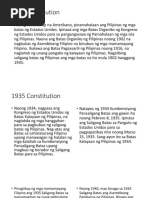 Ang Saligang Batas NG 1935 | PDF