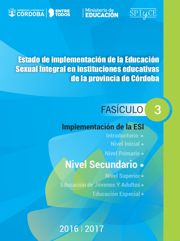 Fascículo 03 - ESI en Secundaria | PDF | Educación sexual | Educación ...
