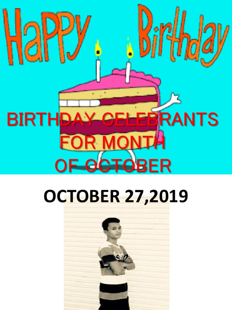 Birthday Celebrants For Month | PDF