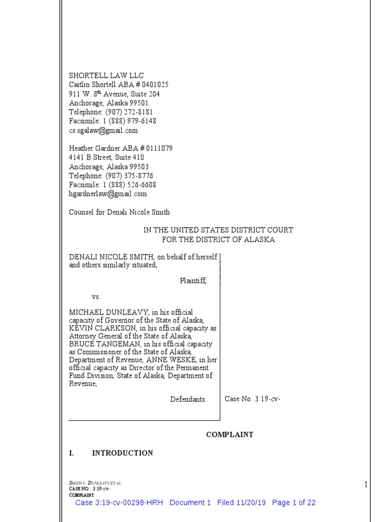 Denali Smith | PDF | Fourteenth Amendment To The United States ...