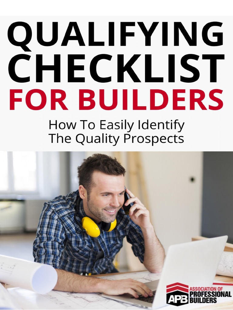 Apb Qualifying Your Leads Checklist | PDF | Communication | Business