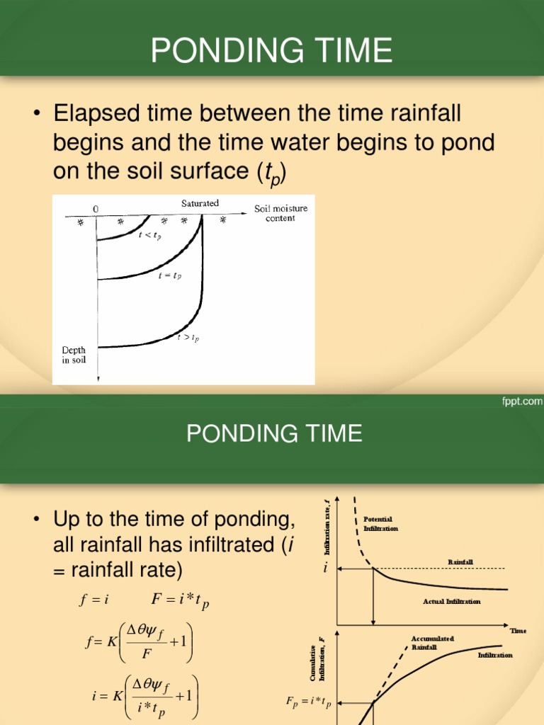 Ponding Time | PDF