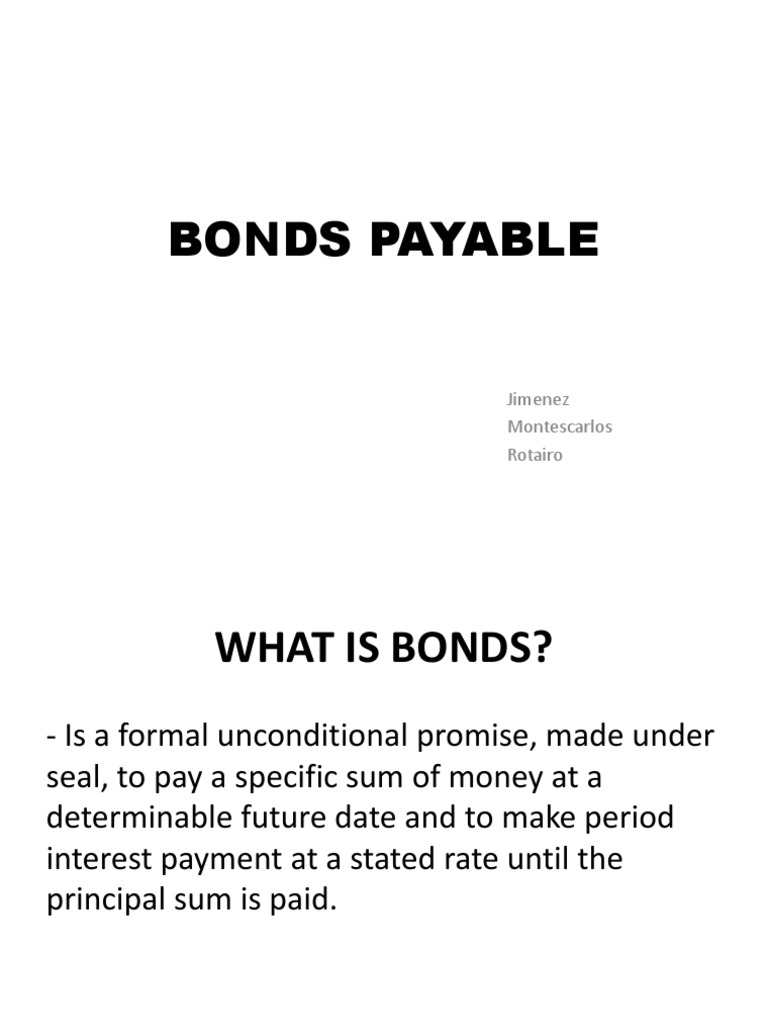 Bonds Payable | PDF | Bonds (Finance) | Discounting
