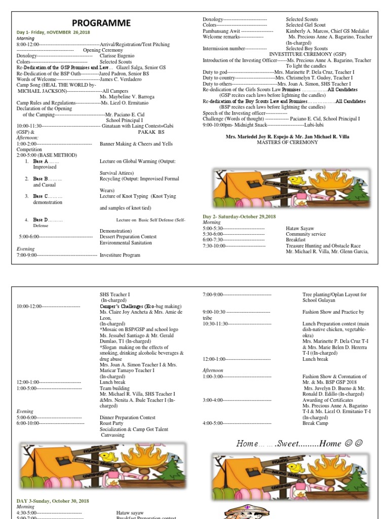 PROGRAMME Girl Scoutttttt | PDF | Scouting | Youth Movements