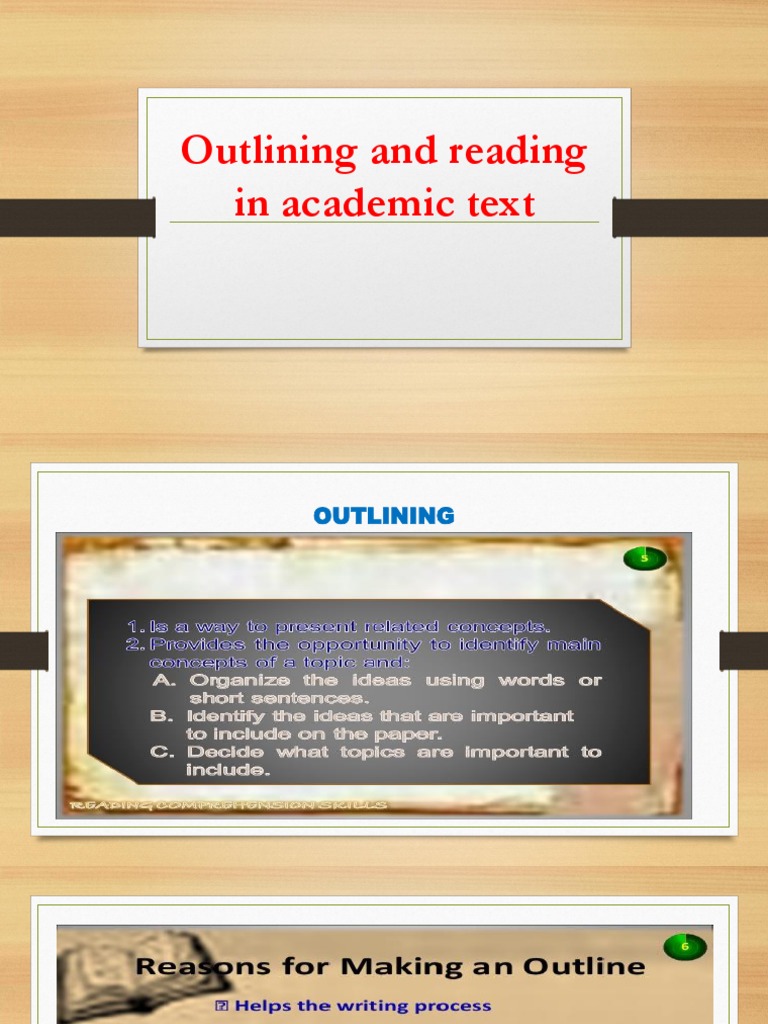 Outlining and Reading in Academic Text | Download Free PDF | Human ...
