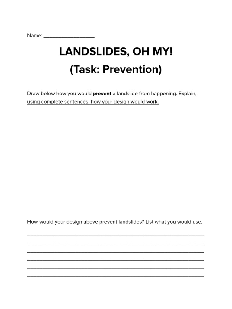 Landslide Prevention | PDF