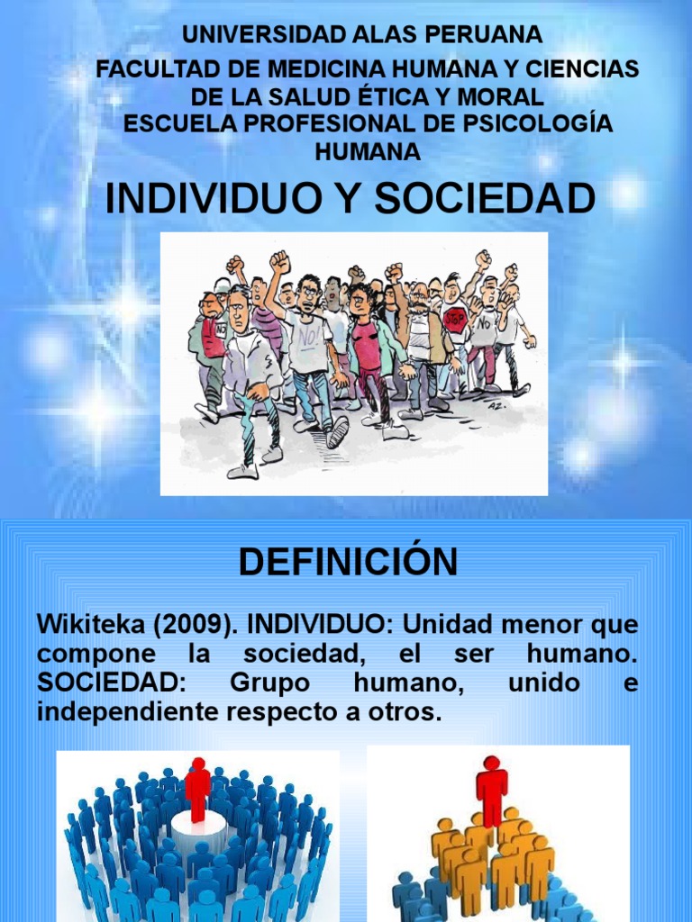 Individuo y Sociedad | Sociedad | Homo Sapiens