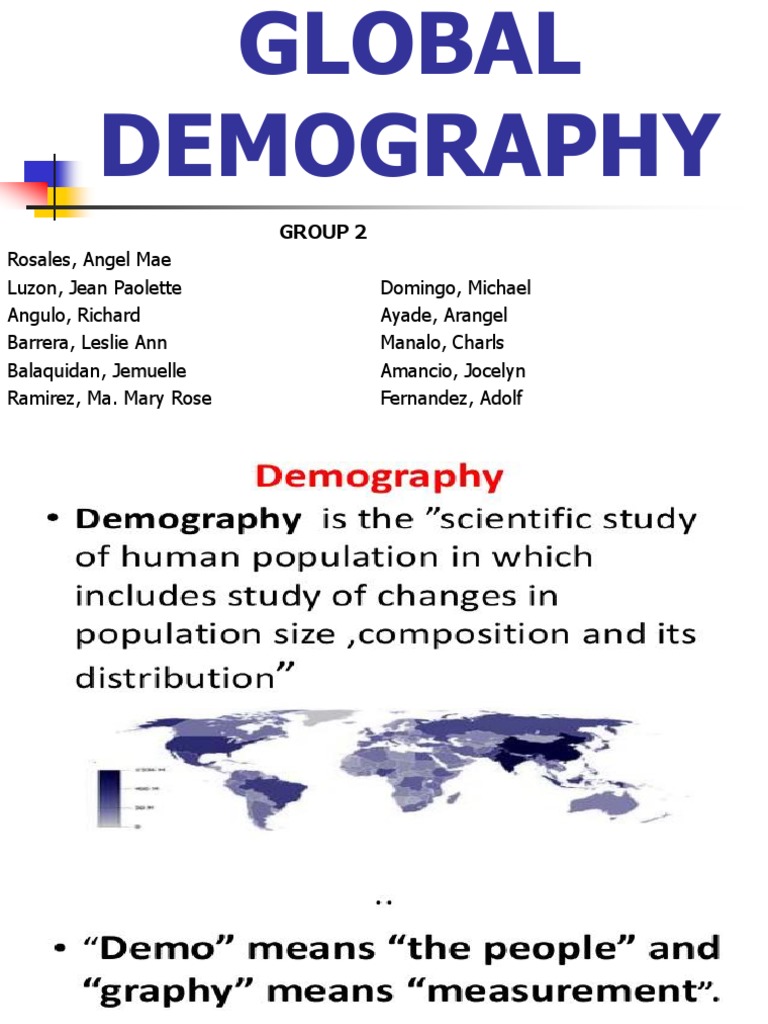 Global Demography | PDF