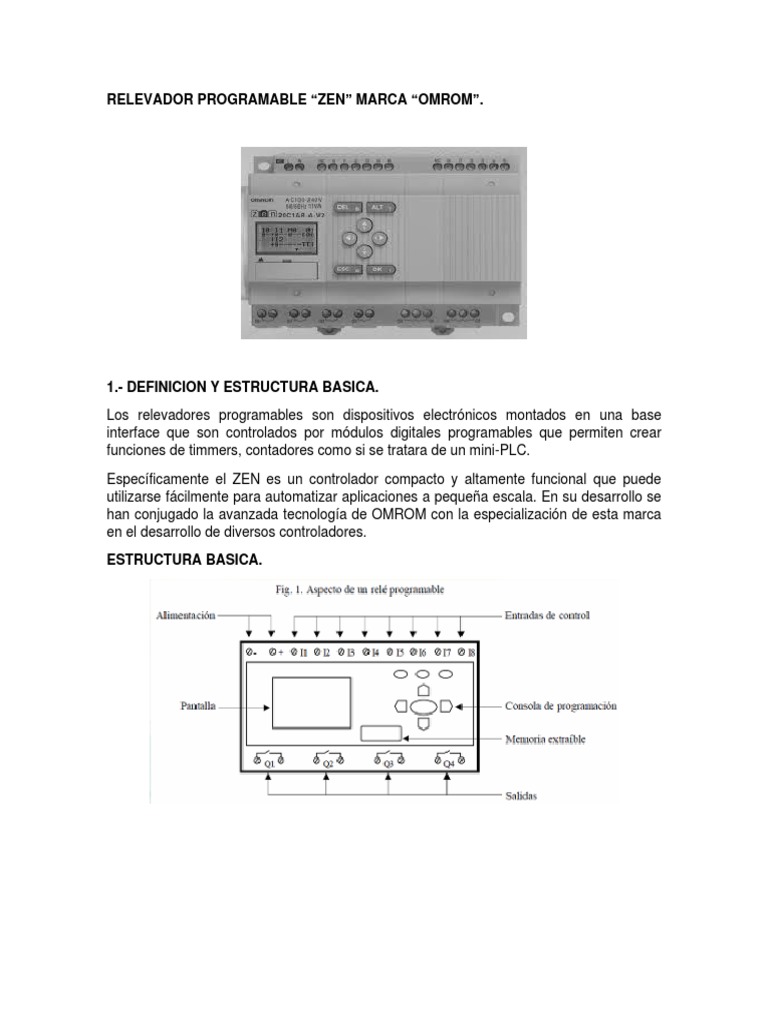 Relevador Programable | Descargar gratis PDF | Controlador lógico ...