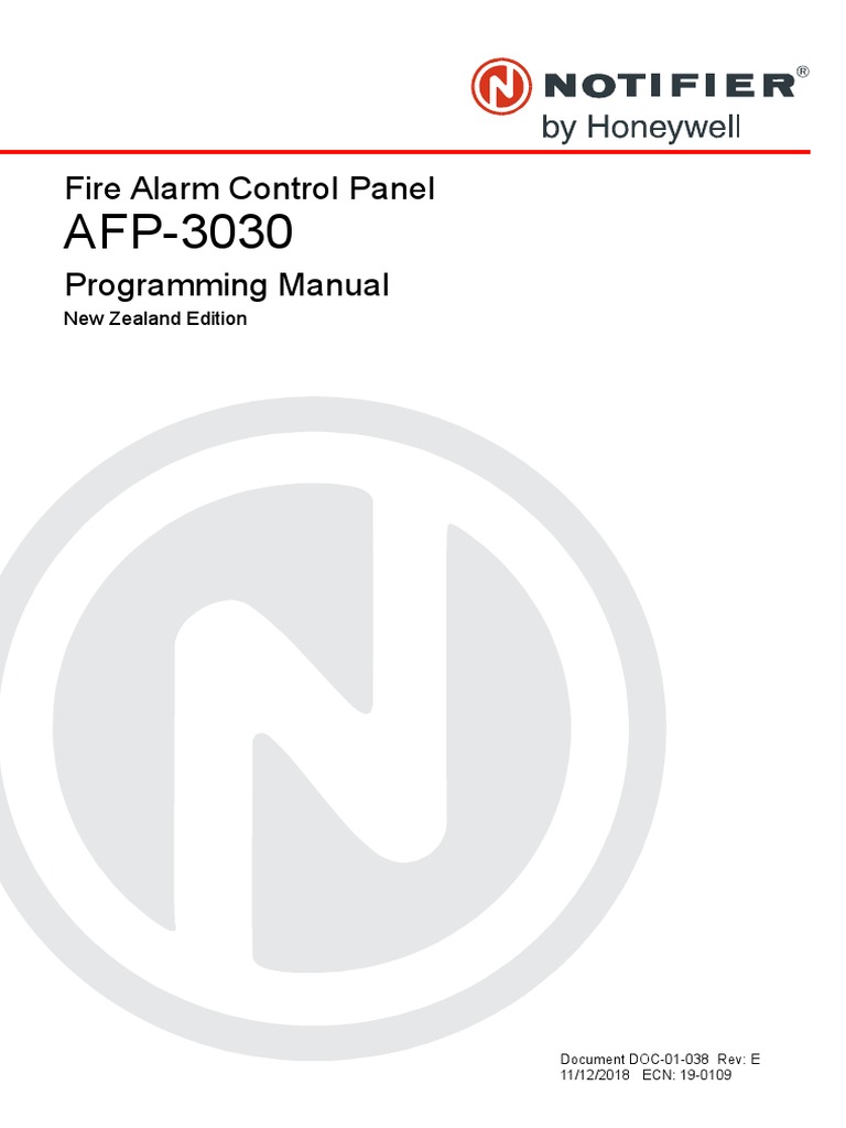Notifier AFP 3030 NZ Programming Manual 1-59 | PDF | Computer Keyboard ...