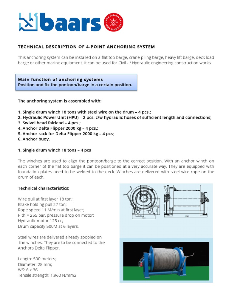 4 Point Mooring System | PDF | Anchor | Mechanical Engineering
