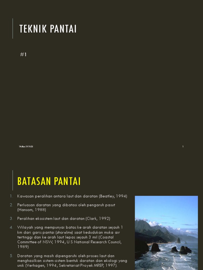 1 Morfologi Pantai PDF | PDF