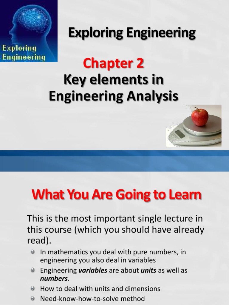 Chapter 2 Key Elements in Engineering Analysis | PDF | Spreadsheet ...