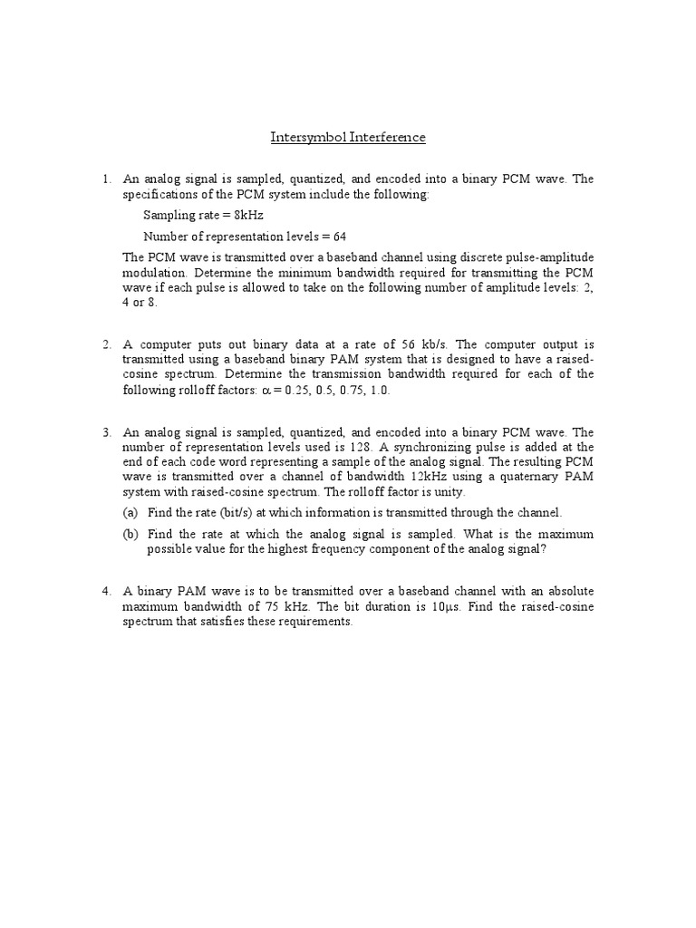 Tutorial 5 | PDF | Sampling (Signal Processing) | Bandwidth (Signal Processing)