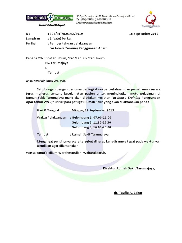 Surat Pemberitahuan IHT | PDF