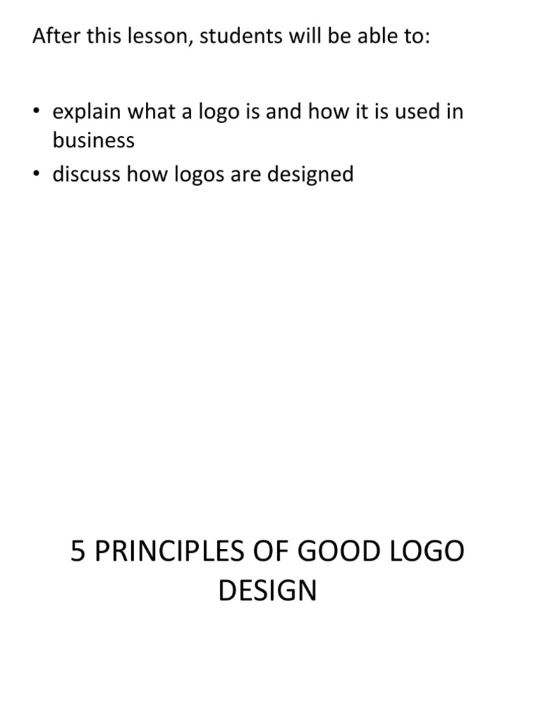 5 Principles of Good Logo Design | PDF | Chase Bank | Logos