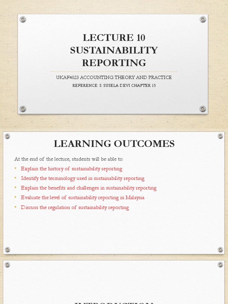 Understanding Sustainability Reporting | PDF | Governance | Sustainability