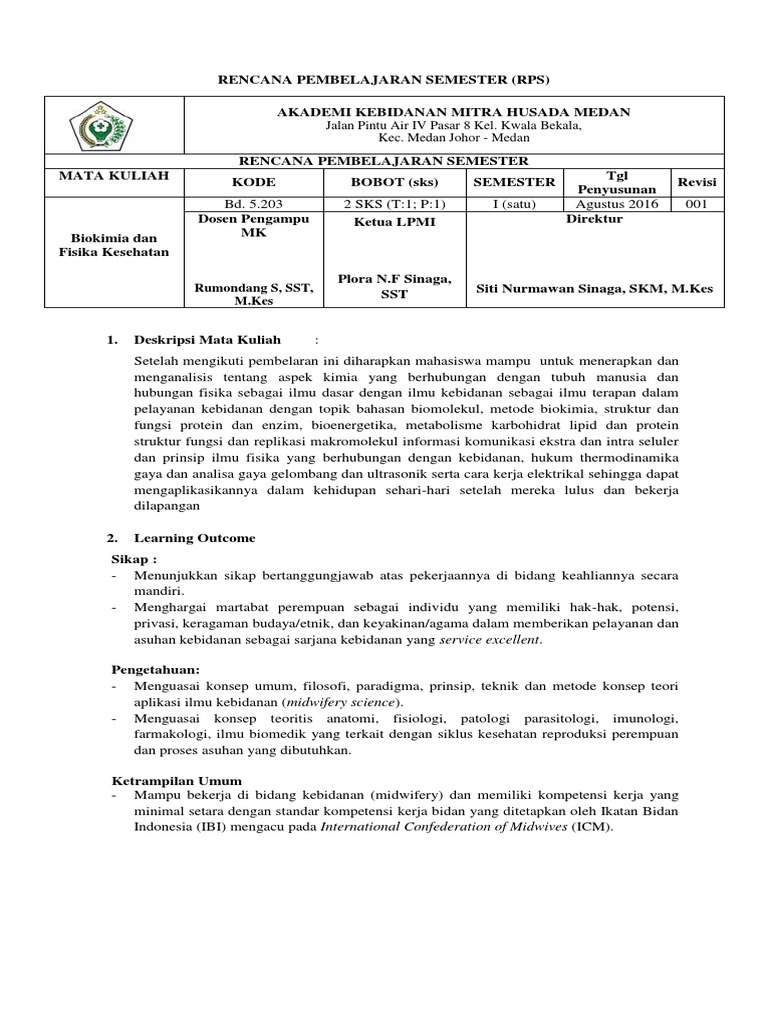 Biokimia Dan Fisika Kesehatan 1 | PDF