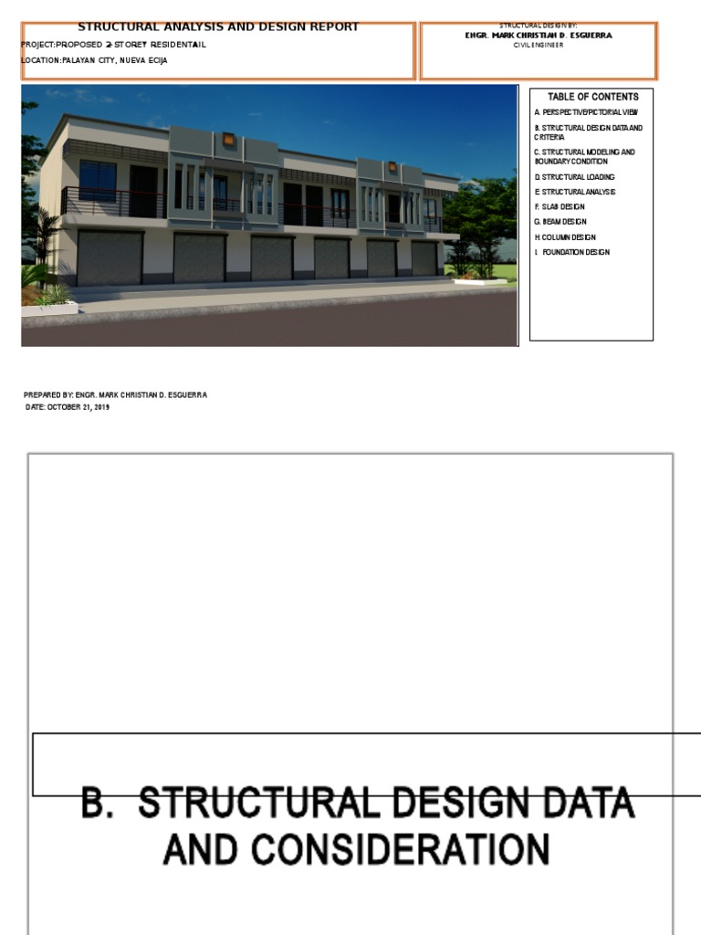 Structural Report 1.0.docx 2 Storey | PDF | Strength Of Materials ...