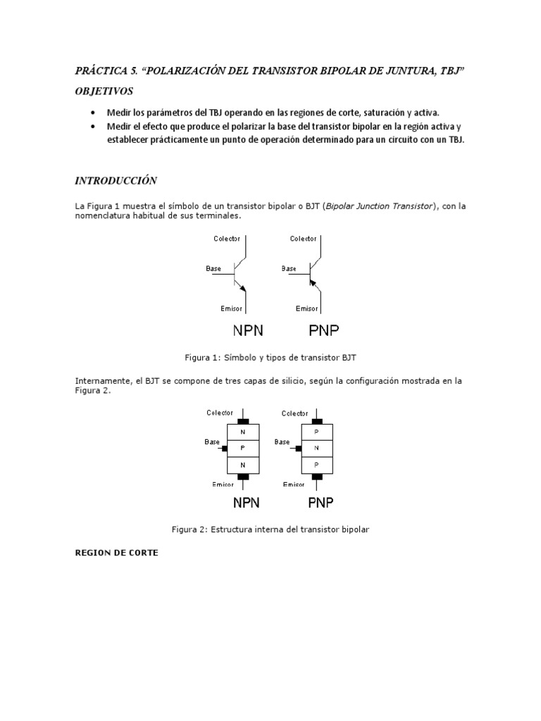 PRÁCTICA 5 Electro | PDF | Transistor de unión bipolar | Transistor