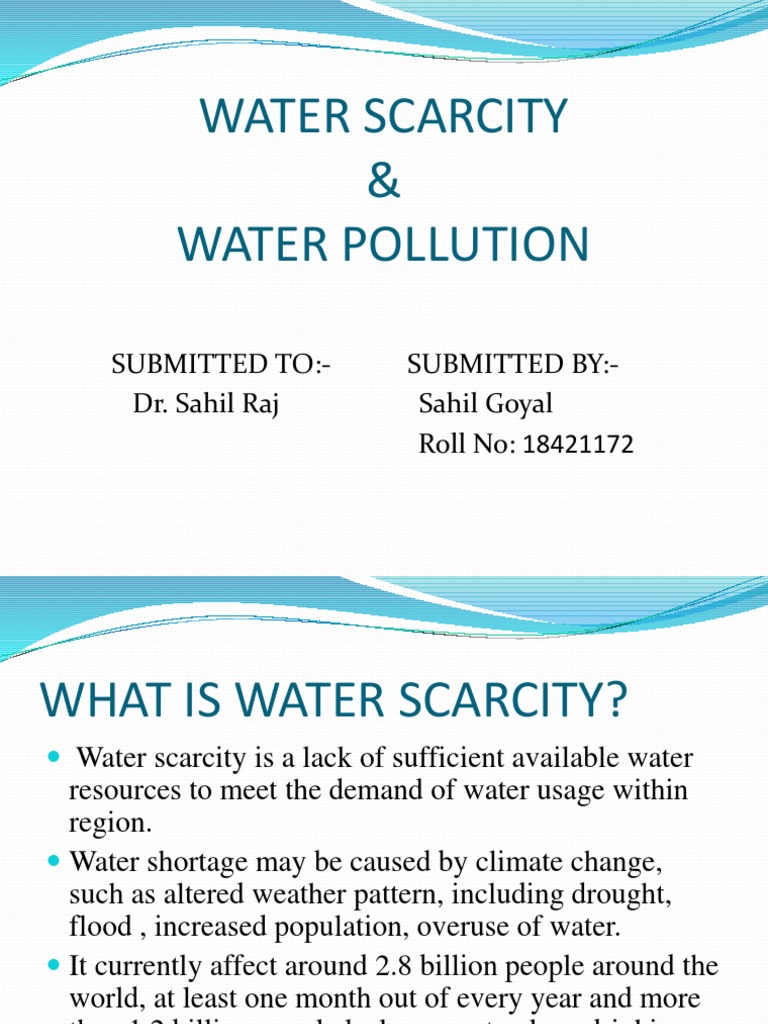 Water Scarcity & Water Pollution | PDF | Water Scarcity | Water Pollution