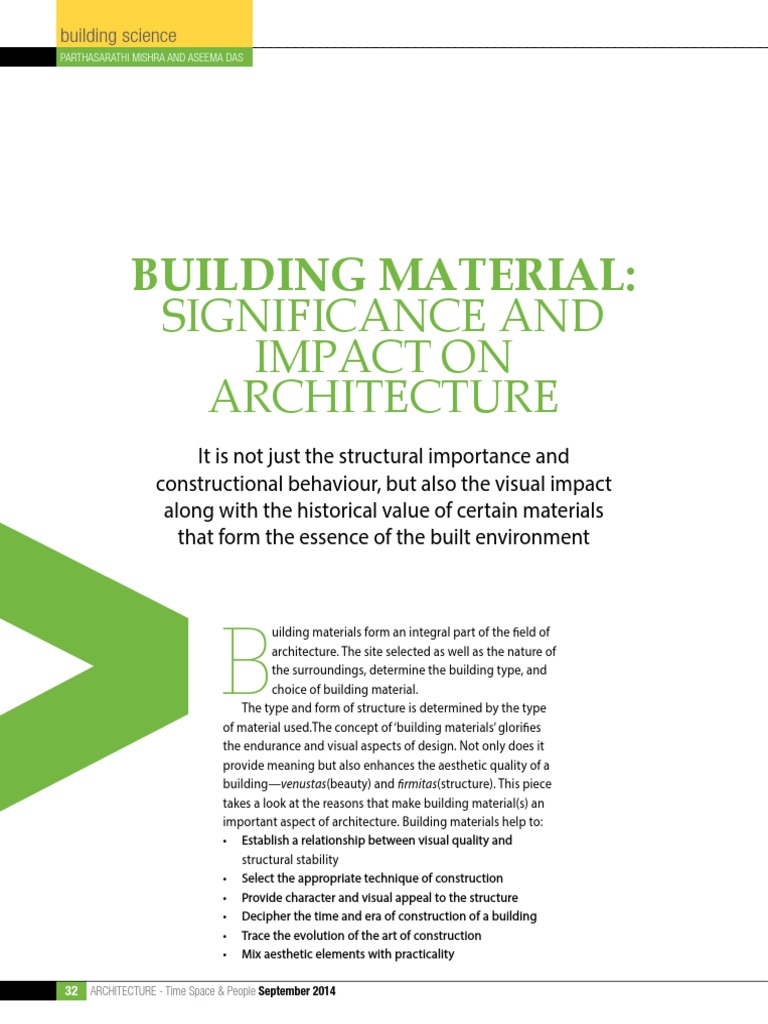 Building Materials PDF | PDF | Building Materials | Design
