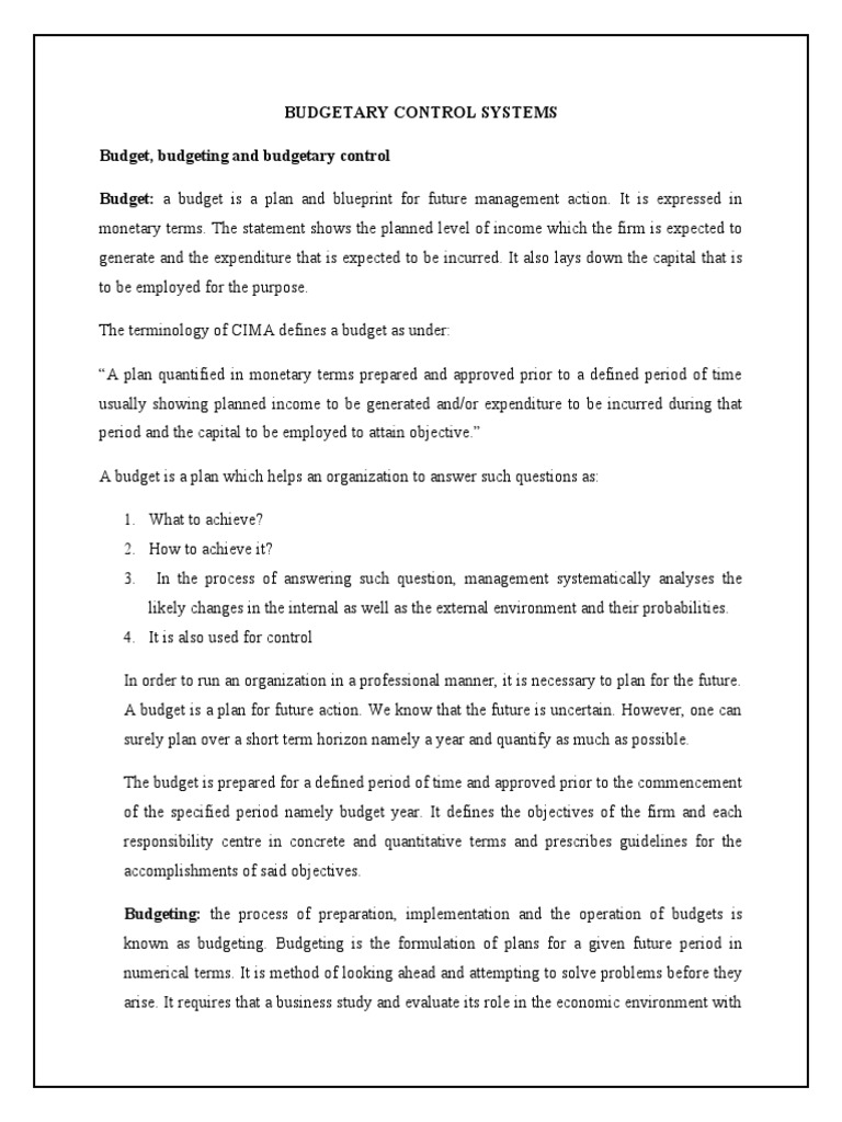 Budgeting Introduction Part | PDF | Goal | Budget