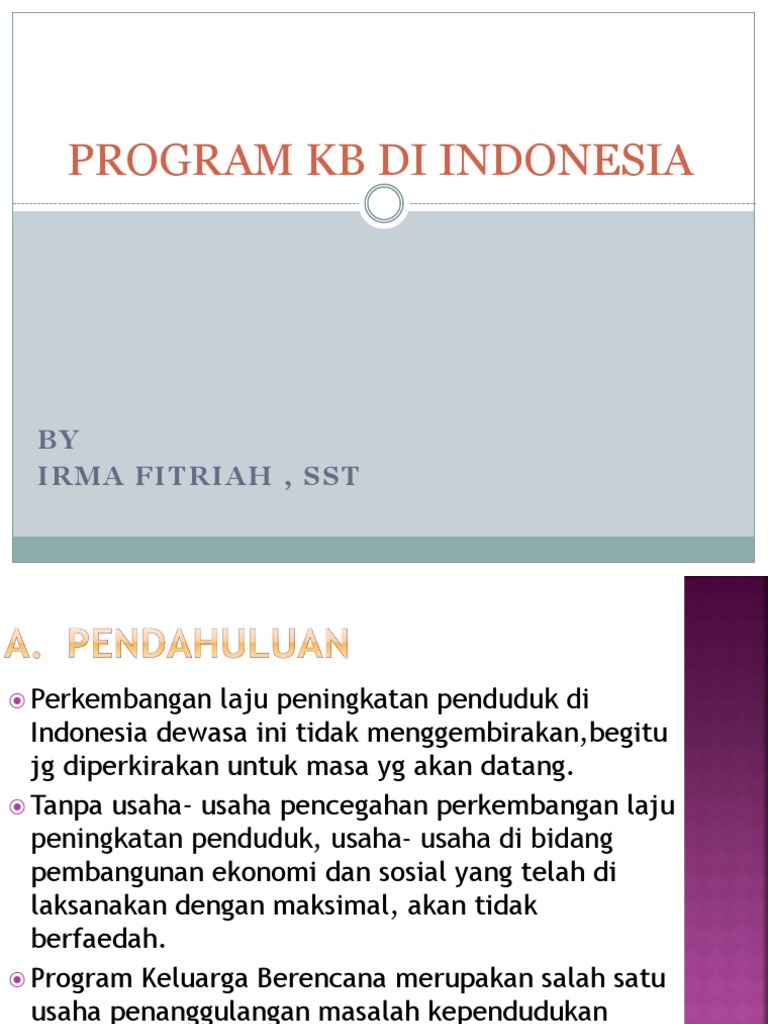 Program KB Di Indonesia | PDF