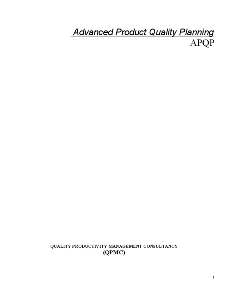 APQP Training | PDF | Verification And Validation | Specification ...