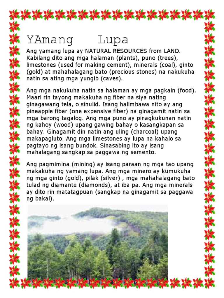 Yamang Lupa | PDF