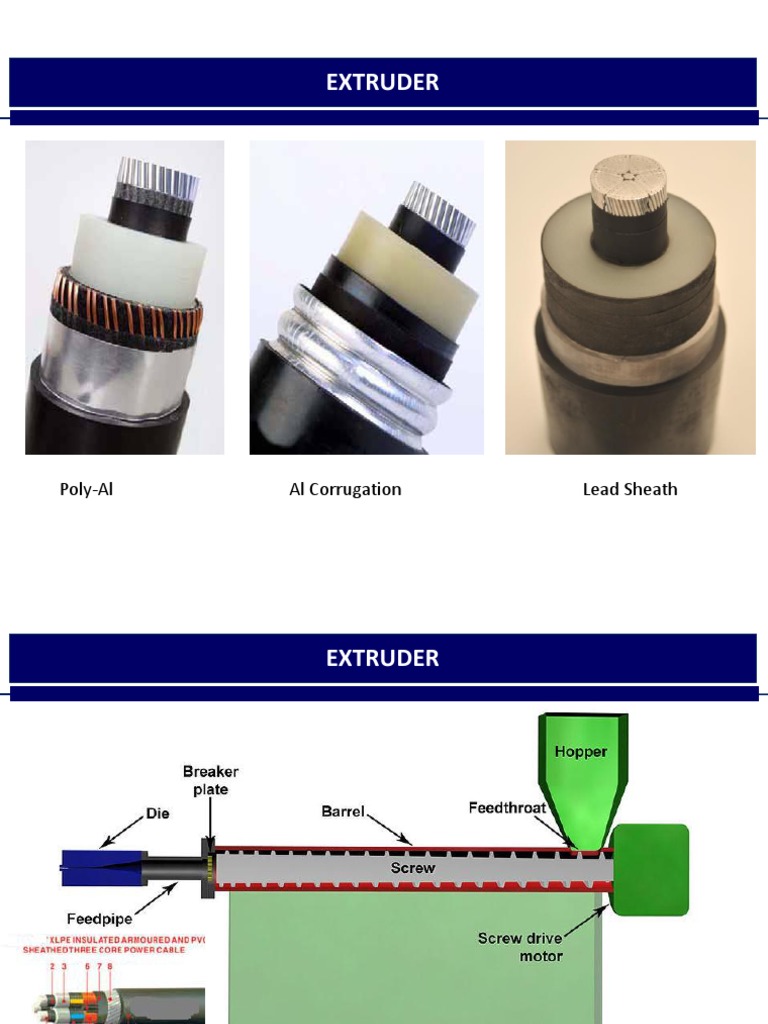 Extruder: Poly-Al Al Corrugation Lead Sheath | PDF | Extrusion | Plastic