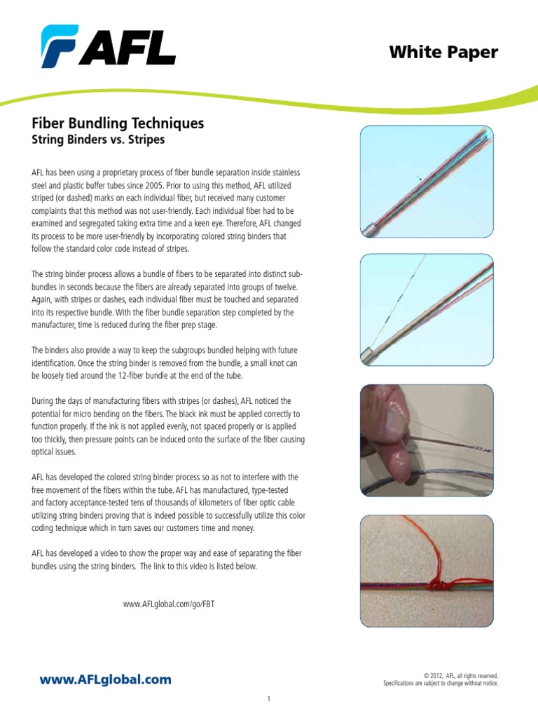 Fiber Bundling Techniques | PDF | Optical Fiber